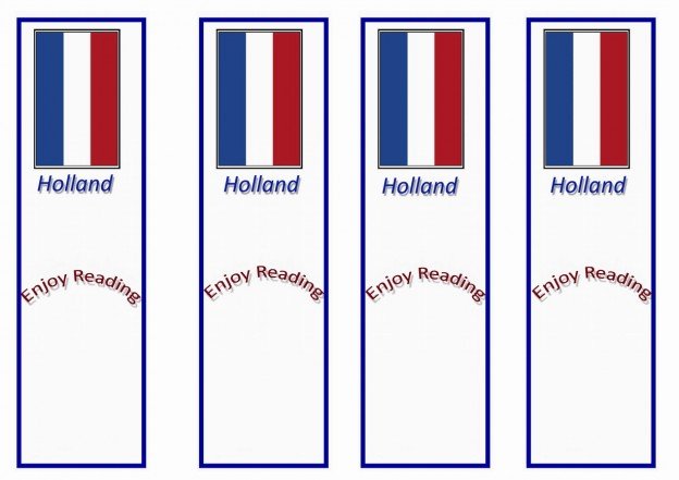 Around the World Bookmarks – Birthday Printable