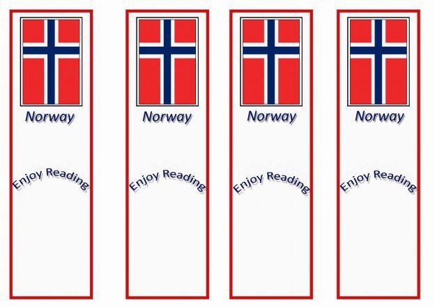 Around the World Bookmarks – Birthday Printable