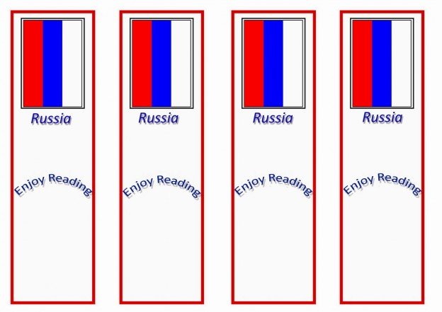 Around the World Bookmarks – Birthday Printable
