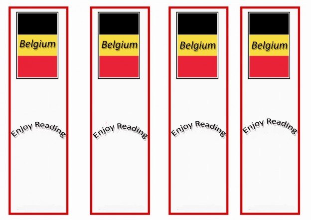 Around the World Bookmarks – Birthday Printable