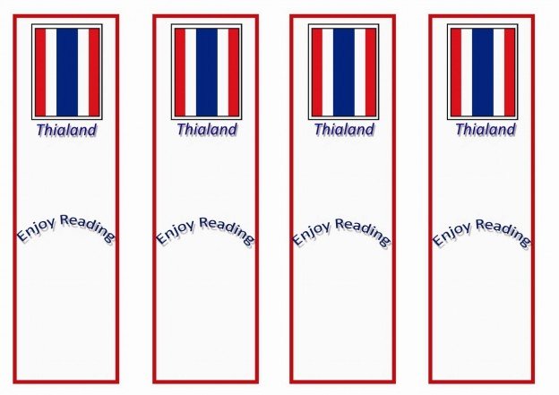 Around the World Bookmarks – Birthday Printable