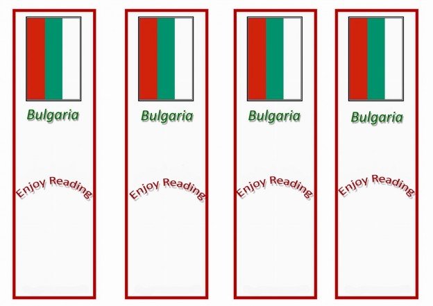 Around the World Bookmarks – Birthday Printable