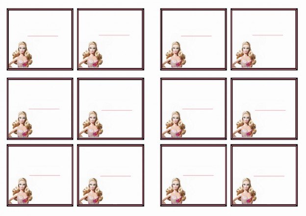 Barbie Name Tags – Birthday Printable