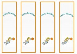Basketball Bookmarks – Birthday Printable