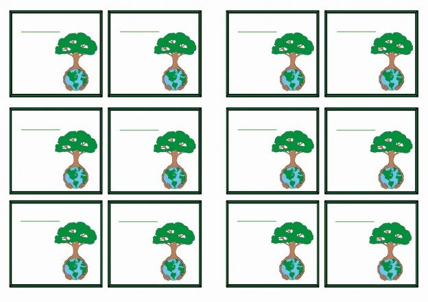 Eco Friendly Name Tags – Birthday Printable