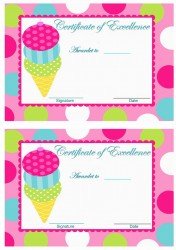 Ice Cream Awards – Birthday Printable