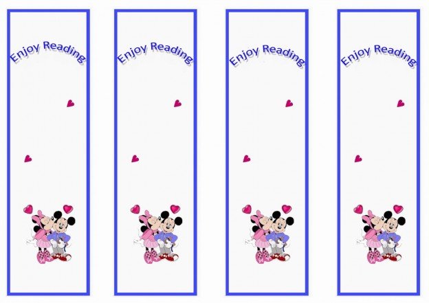 Mickey Bookmarks – Birthday Printable