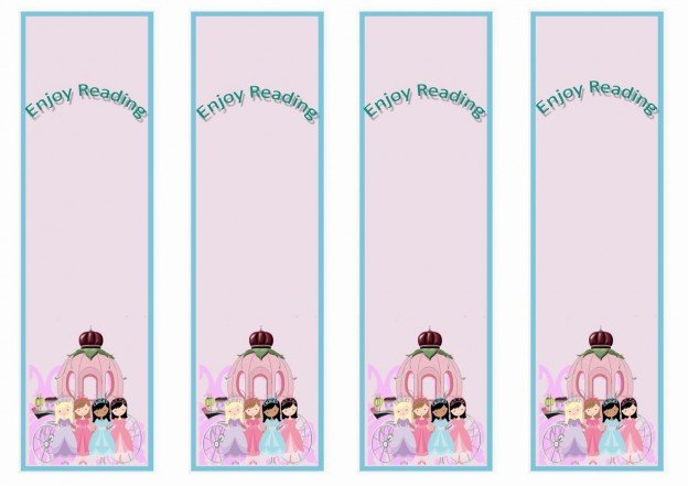 Princess Bookmarks – Birthday Printable
