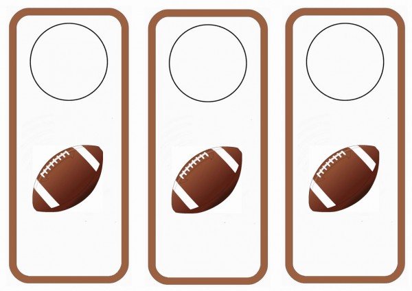 Football Door Hangers – Birthday Printable