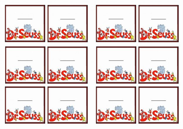 Dr. Seuss Name Tags – Birthday Printable