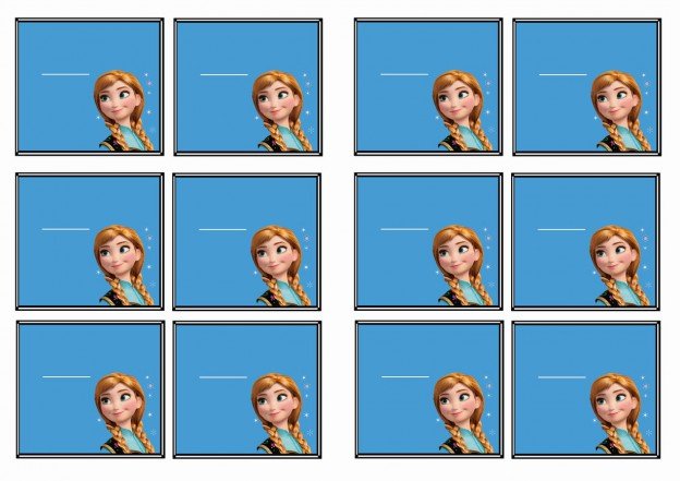 Frozen Name Tags – Birthday Printable