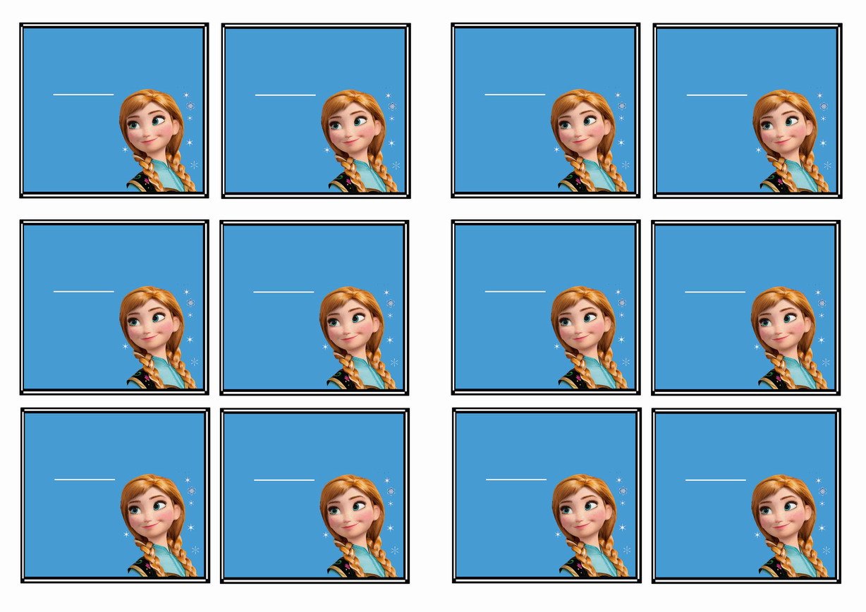 Frozen Name Tags Birthday Printable Frozen Name Tags Birthday Printable