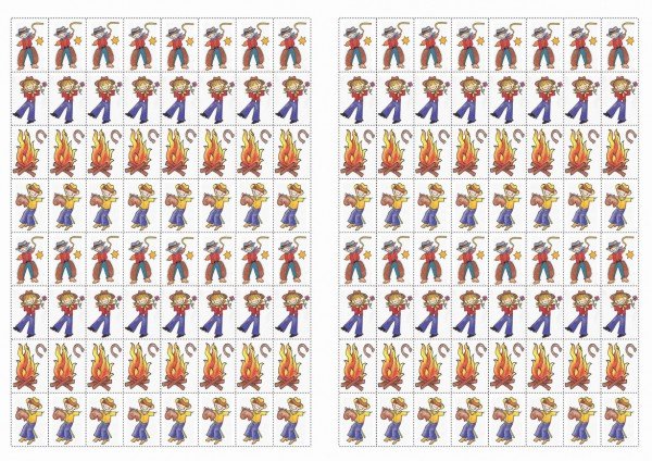 Cowboy Stickers – Birthday Printable