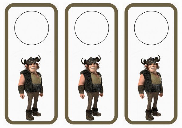 How to Train Your Dragon Door Hangers – Birthday Printable