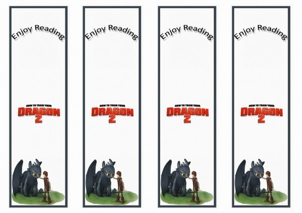 How to Train Your Dragon Bookmarks – Birthday Printable