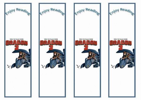 How to Train Your Dragon Bookmarks – Birthday Printable