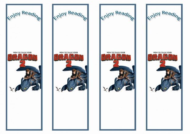 How to Train Your Dragon Bookmarks – Birthday Printable