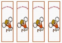 Cheerleading Bookmarks – Birthday Printable