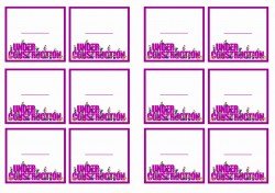 Construction Name Tags – Birthday Printable