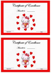 Hello Kitty Awards – Birthday Printable