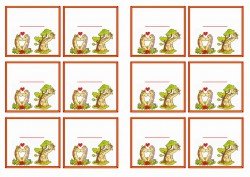 Giraffe Name Tags – Birthday Printable