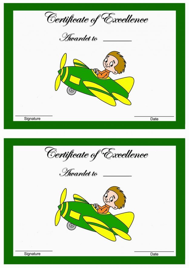 Planes Awards – Birthday Printable