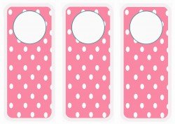 Polka Dots Door Hanger – Birthday Printable