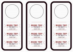 Train Door Hangers – Birthday Printable