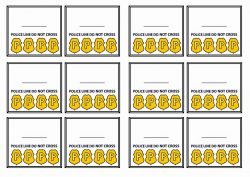 Police Name Tags – Birthday Printable