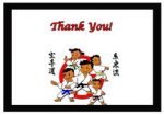 Karate Thank you Cards – Birthday Printable