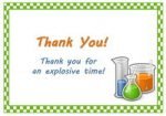 Science Thank you Cards – Birthday Printable