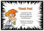 Science Thank you Cards – Birthday Printable