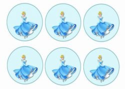 Cinderella – Cupcake Toppers – Birthday Printable